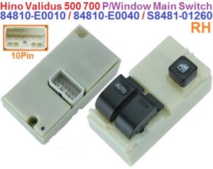 P/Window Switch-Hino Validus Mega - MTT AUTO PARTS SDN BHD