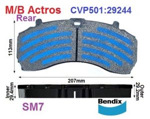 Brake Disc Pad-M/Benz Actros - MTT AUTO PARTS SDN BHD