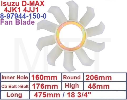 Fan Blade-Isuzu 4JK1 / Hino Dutro - MTT AUTO PARTS SDN BHD