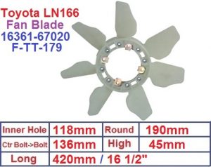 Fan Blade-Toyota LN166 - MTT AUTO PARTS SDN BHD