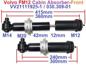 Cabin Absorber-Volvo FM12 V2 [ Front ] - MTT AUTO PARTS SDN BHD