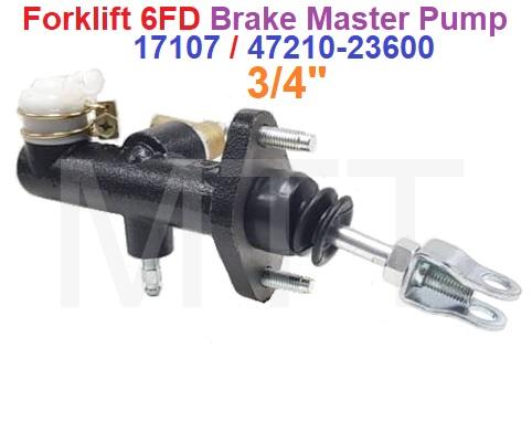 Forklift 6FD Brake Master Pump-3/4" - MTT AUTO PARTS SDN BHD
