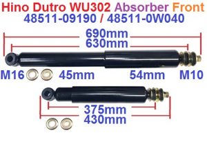 Absorber-Hino Dutro WU302 - MTT AUTO PARTS SDN BHD
