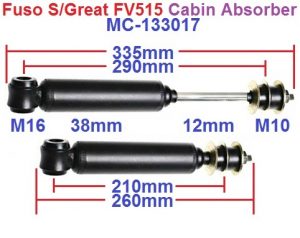 Cabin Absorber-Fuso S/Great FV515 - MTT AUTO PARTS SDN BHD