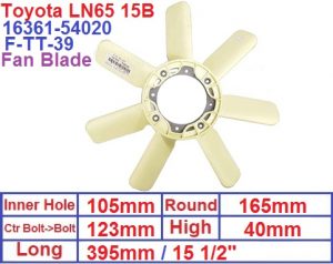 Fan Blade-Toyota LN65 15B - MTT AUTO PARTS SDN BHD