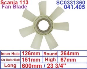 Fan Blade-Scania 113 - MTT AUTO PARTS SDN BHD