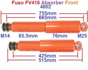 Absorber-Fuso FV418 [ Frt ] - MTT AUTO PARTS SDN BHD