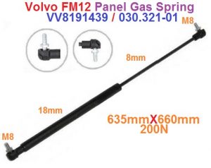 Panel Gas Spring-Volvo FM12 V1 - MTT AUTO PARTS SDN BHD