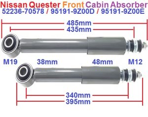 Cabin Absorber-Nissan Quester GK11 ( Frt ) - MTT AUTO PARTS SDN BHD