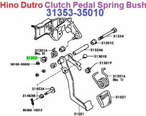 Clutch Pedal Spring Bush-Hino Dutro - MTT AUTO PARTS SDN BHD