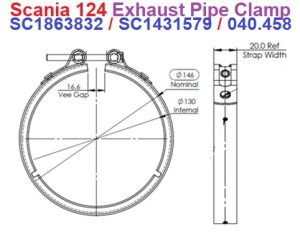 Exhaust Pipe Clamp/Clip-Scania P R - MTT AUTO PARTS SDN BHD